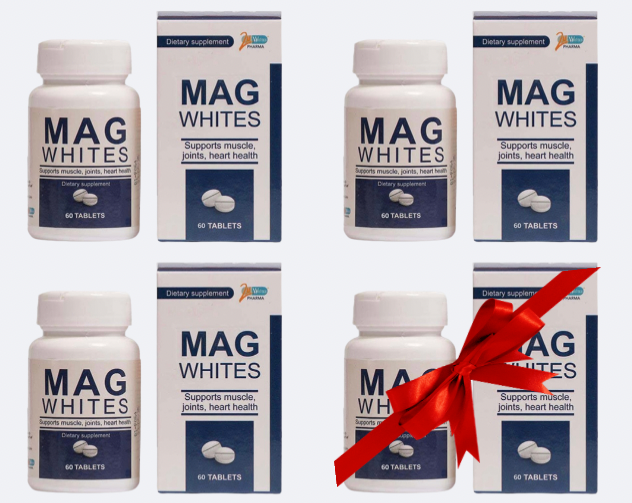 3+1Free Mag whites magnesium glycinate 500mg 60 tablet – 2m whites pharma